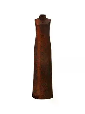 JEAN PAUL GAULTIER Printed Maxi Dress - Brown