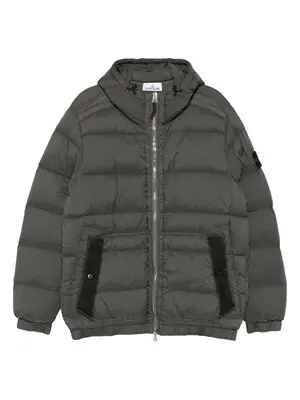 Stone Island Padded Down Jacket With Hood