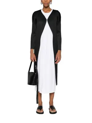 Issey Miyake Long Cardigan - Black