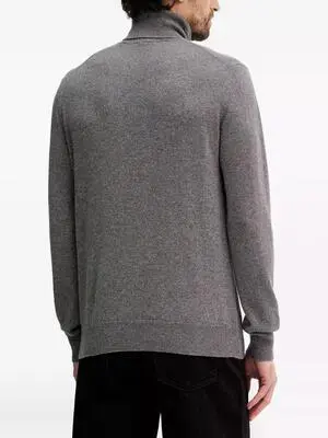 BENETTON Roll Neck Long Sleeve Sweater - Grey