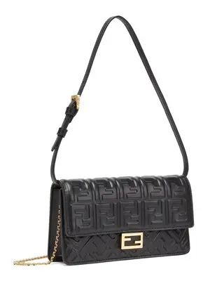 Fendi Baguette" Wallet - Black
