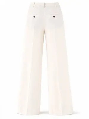 Brunello Cucinelli Linen Blend Tailored Pants