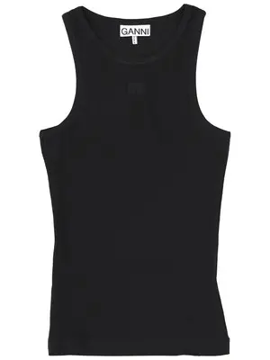 Ganni Off The Shoulder Performance Tops For Women