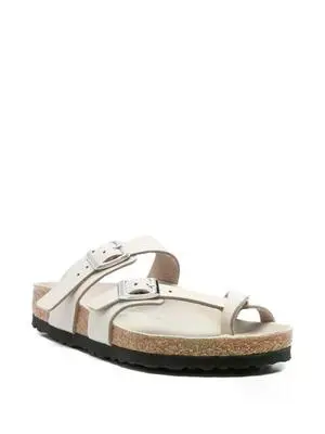 BIRKENSTOCK Mayari Leather Sandals - Neutrals