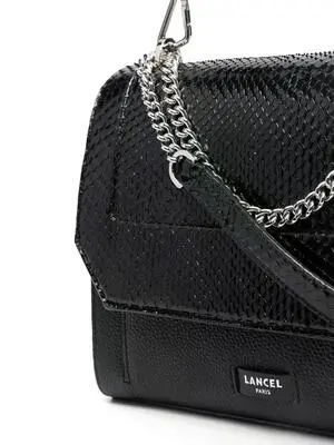 LANCEL Ninon Flap Bag - Black