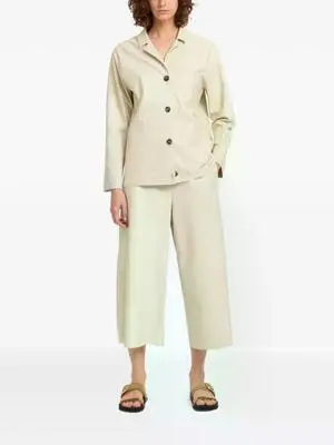 YVES SALOMON Leather Button Jacket