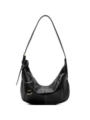 LANCEL Victoire Zip Leather Shoulder Bag - Black
