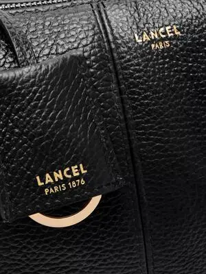 LANCEL Victoire Zip Leather Shoulder Bag - Black