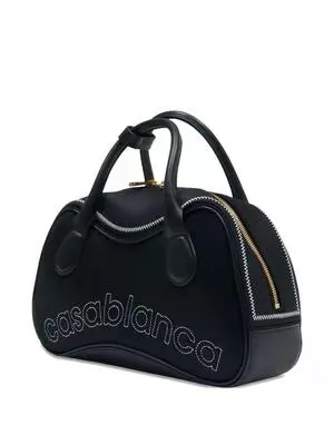 Casablanca Leather Tote Bag With Logo