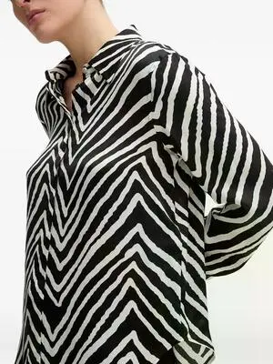 MARC AUREL Zebra Print Shirt