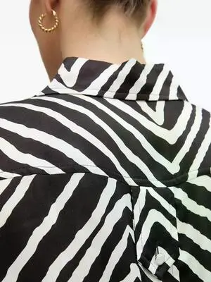 MARC AUREL Zebra Print Shirt