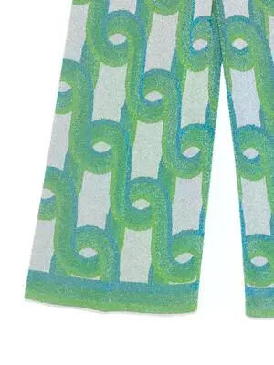 CIRCUS HOTEL Geometric Pattern Trousers