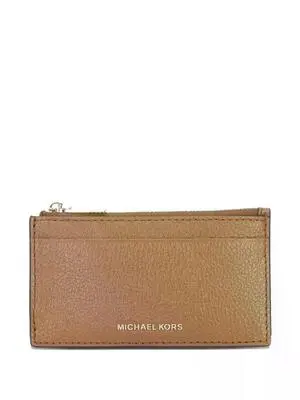 Michael Kors Grained Leather Card Holder - Brown