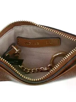 Michael Kors Grained Leather Card Holder - Brown