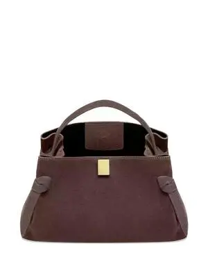 Yuzefi Gyoza Suede Tote Bag - Brown