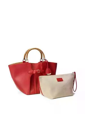 Ralph Lauren Calfskin Tote - Red