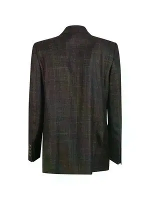 BLAZÉ MILANO Everynight Double-breasted Check Blazer