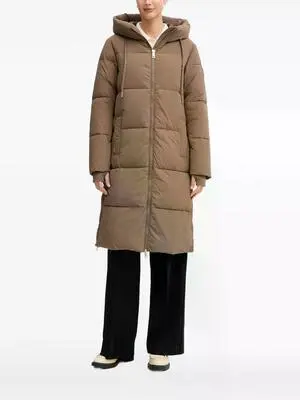 MOS MOSH Mmollie Terma Hooded Quilted Coat - Brown