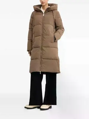 MOS MOSH Mmollie Terma Hooded Quilted Coat - Brown