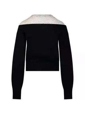 Giuseppe Di Morabito Embellished V-neck Sweater - Black