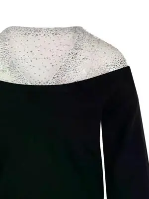 Giuseppe Di Morabito Embellished V-neck Sweater - Black