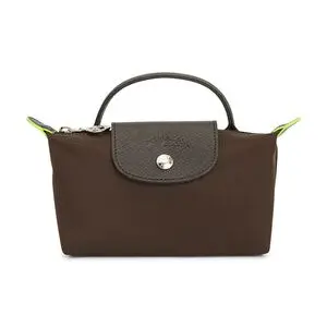 Longchamp Le Pliage Green Pouch Tote - Brown