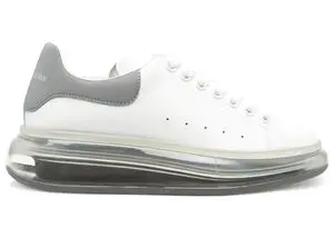 Alexander McQueen Oversized Clear Sole Sneakers - White/grey