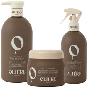 OLIERE PARIS Valour Essential Smoothing Hair Care Trio - One-color