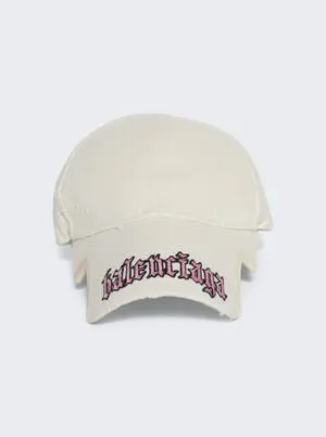 Balenciaga Logo Baseball Cap - White
