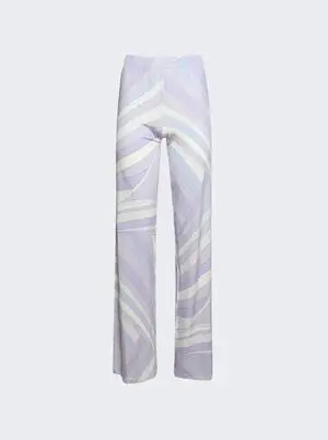 Emilio Pucci Iride Print Straight Trousers