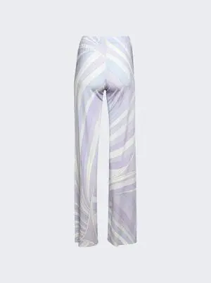 Emilio Pucci Iride Print Straight Trousers