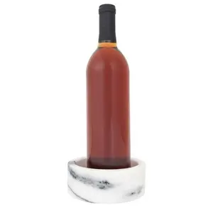 ARTIFACTS TRADING COMPANY™ Artifacts Trading Company Marble Wine Bottle Coaster - White Matte