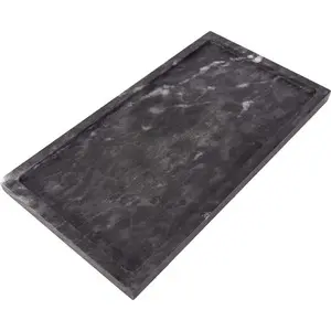 ARTIFACTS TRADING COMPANY™ Artifacts Trading Company Rectangular Marble Tray - Black Matte