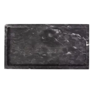 ARTIFACTS TRADING COMPANY™ Artifacts Trading Company Rectangular Marble Tray - Black Matte