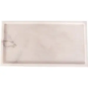 ARTIFACTS TRADING COMPANY™ Artifacts Trading Company Rectangular Marble Tray - White Matte