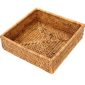 ARTIFACTS TRADING COMPANY™ Artifacts Rattan Luncheon Napkin Holder - Honey Brown
