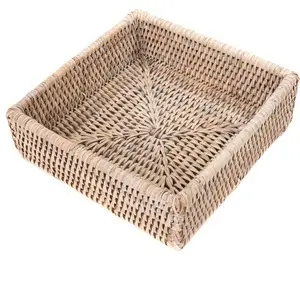 ARTIFACTS TRADING COMPANY™ Artifacts Rattan Luncheon Napkin Holder - White Wash