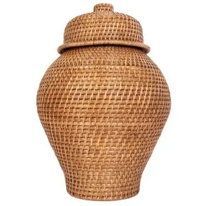 ARTIFACTS TRADING COMPANY™ Saboga Home Ginger Jar - Honey Brown