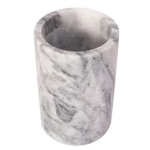 ARTIFACTS TRADING COMPANY™ Artifacts Trading Company Marble Cylinder Wine Cooler - White Matte