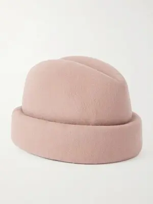 GIGI BURRIS MILLINERY Sharina Wool-felt Cap - Pink