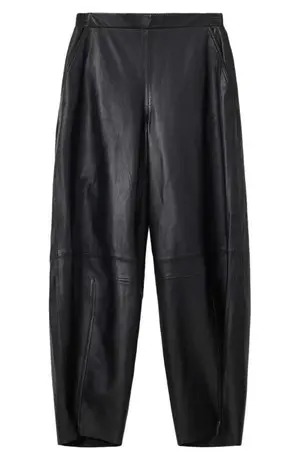ALLSAINTS Etta Barrel Leg Leather Pants