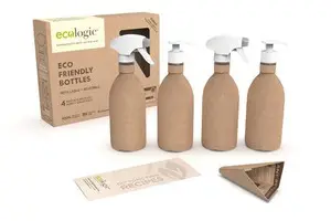 ECOLOGIC BRANDS Kit Of Four Refillable, Recyclable, Renewable - Brown