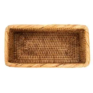ARTIFACTS TRADING COMPANY™ Artifacts Rattan Rectangular Everything Basket - Honey Brown