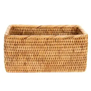 ARTIFACTS TRADING COMPANY™ Artifacts Rattan Rectangular Everything Basket - Honey Brown