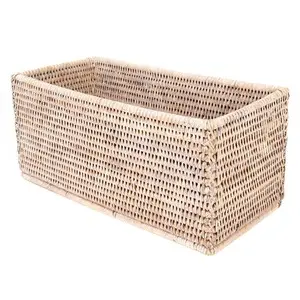 ARTIFACTS TRADING COMPANY™ Artifacts Rattan Rectangular Everything Basket White Wash