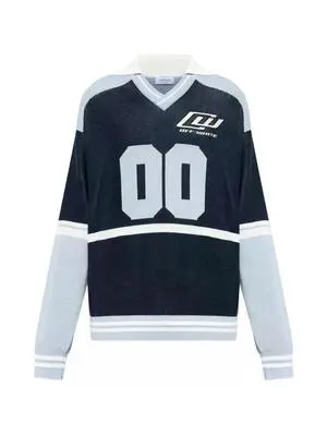 Off-White Logo-detail V-neck Sweater