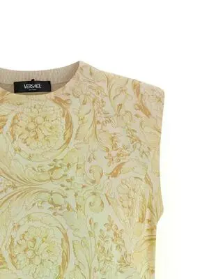 Versace Barocco Patterned Silk Vest