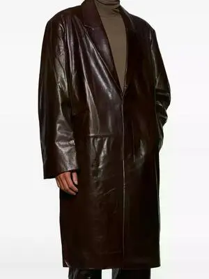 ENTIRE STUDIOS Single-breasted Leather Coat