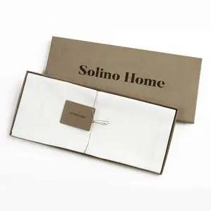 SOLINO HOME Cotton Linen Table Runnerdru - White