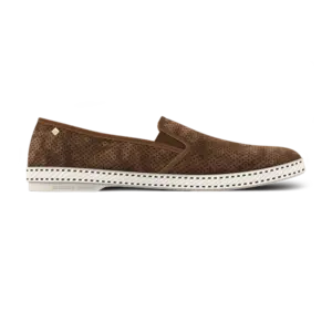 Rivieras Classic Suede Slip-on Loafer - Brown